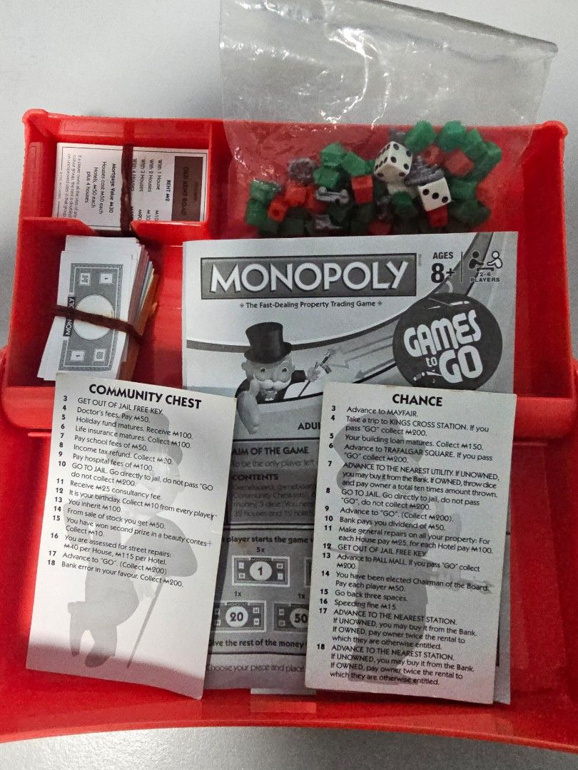 Mini Monopoly (15x15cm), Hobbies & Toys, Toys & Games on Carousell