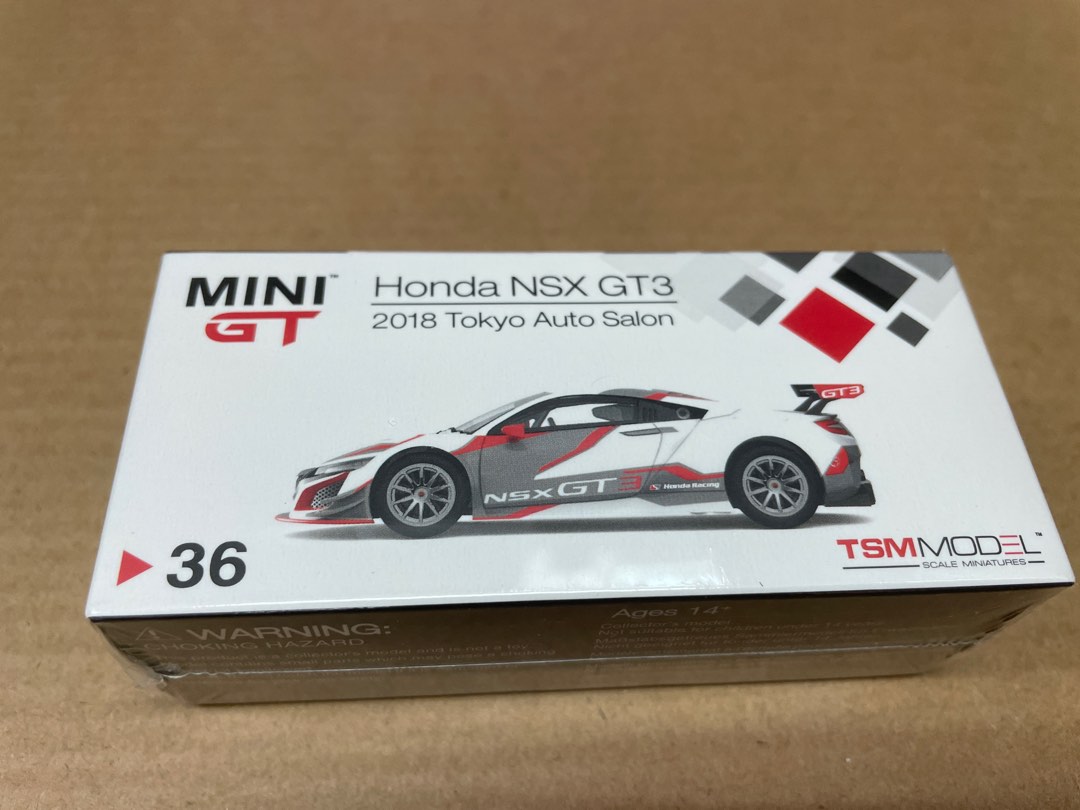 MiniGT 36 Honda NSX GT3 - Tokyo Auto Salon, Hobbies & Toys, Toys & Games on Carousell