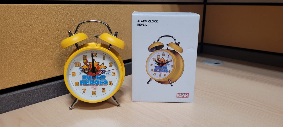 Miniso Marvel Alarm Clock, Furniture & Home Living, Home Decor, Clocks ...
