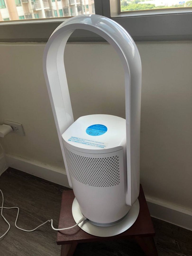 MOMAX UItra-Air IoT Smart Ultraviolet Air Purifying Leafless Fan ...