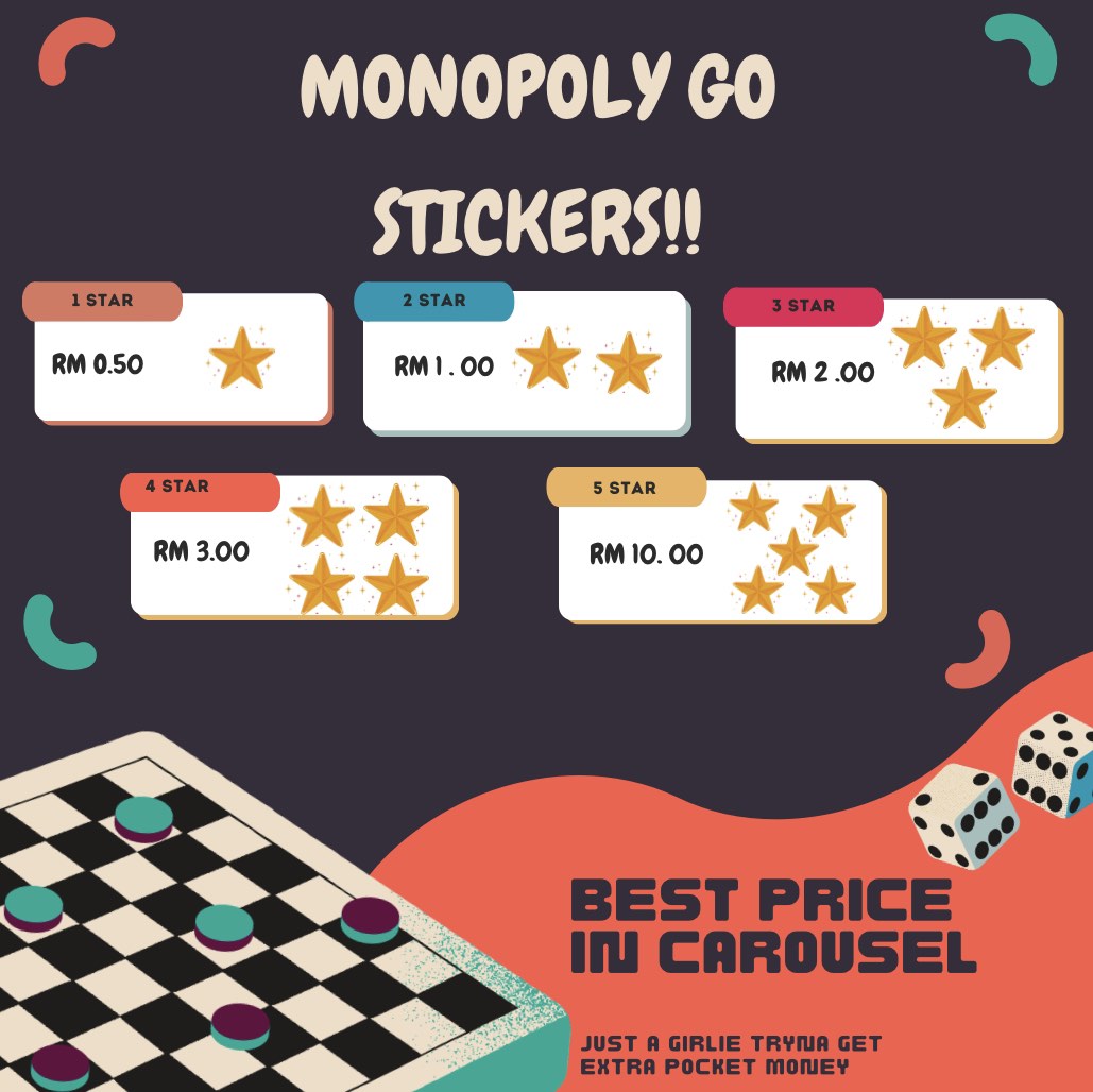 Monopoly Go Sticker-Lady Of the lak, Video Gaming, Gaming Accessories ...