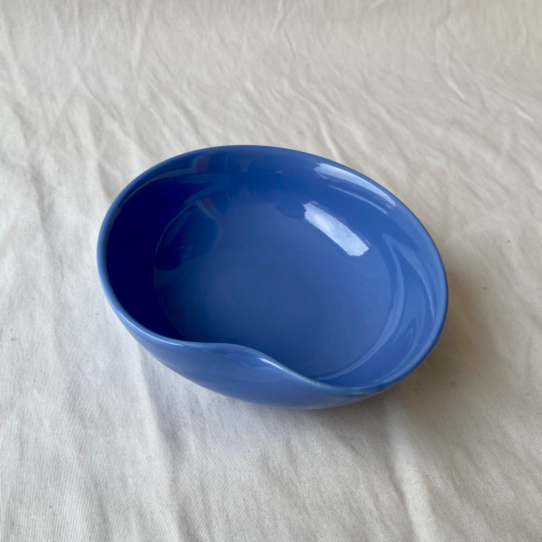 MOW PURBLISH BLUE DESSERT BOWL, Furniture & Home Living, Kitchenware ...