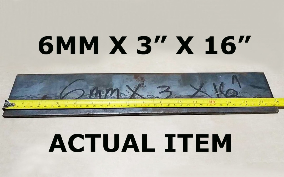 MS BASE PLATE 6MM X 3" X 16" MILD STEEL ...