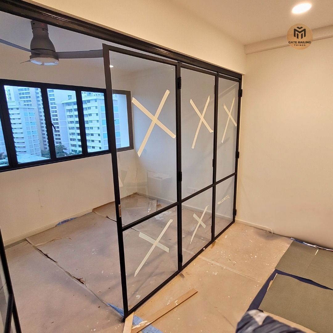 Mild Steel Glass Door, Sliding Glass, Bifold Glass, Home Services ...