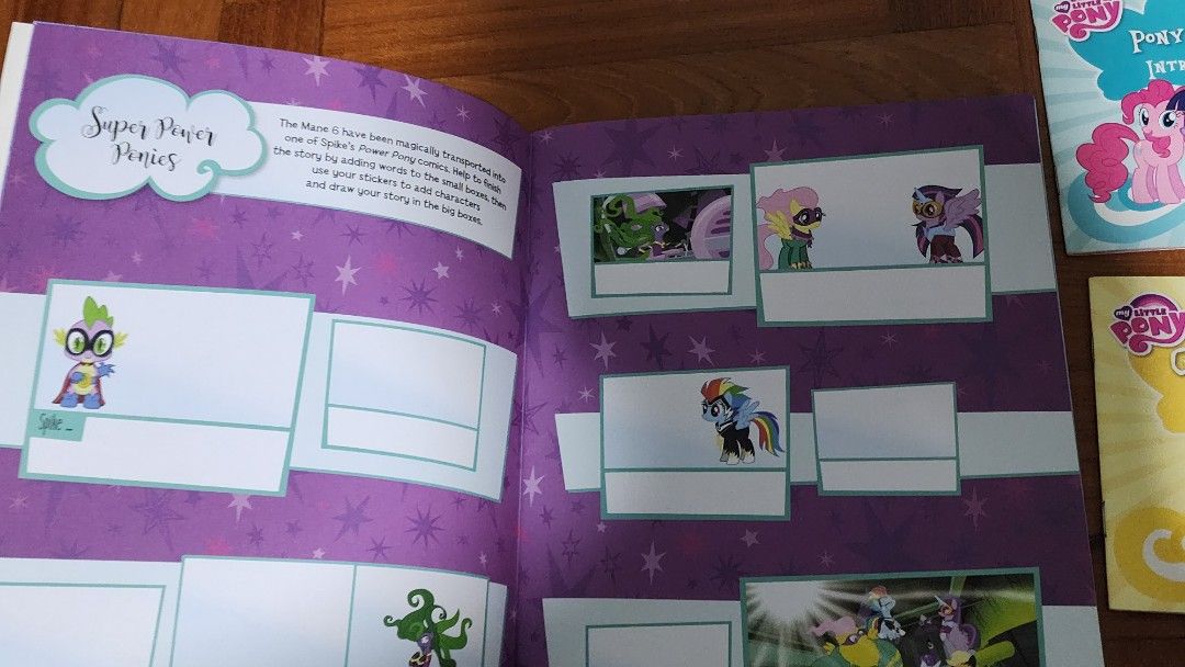 My Little Pony Sticker Book + 12 storybooks, Hobbies & Toys, Books ...