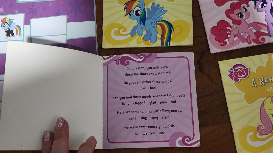 My Little Pony Sticker Book + 12 storybooks, Hobbies & Toys, Books ...