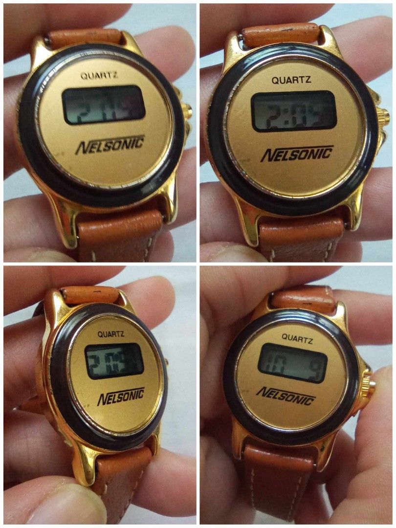 NELSONIC Vintage Digital Watch from USA, Women's Fashion, Watches ...