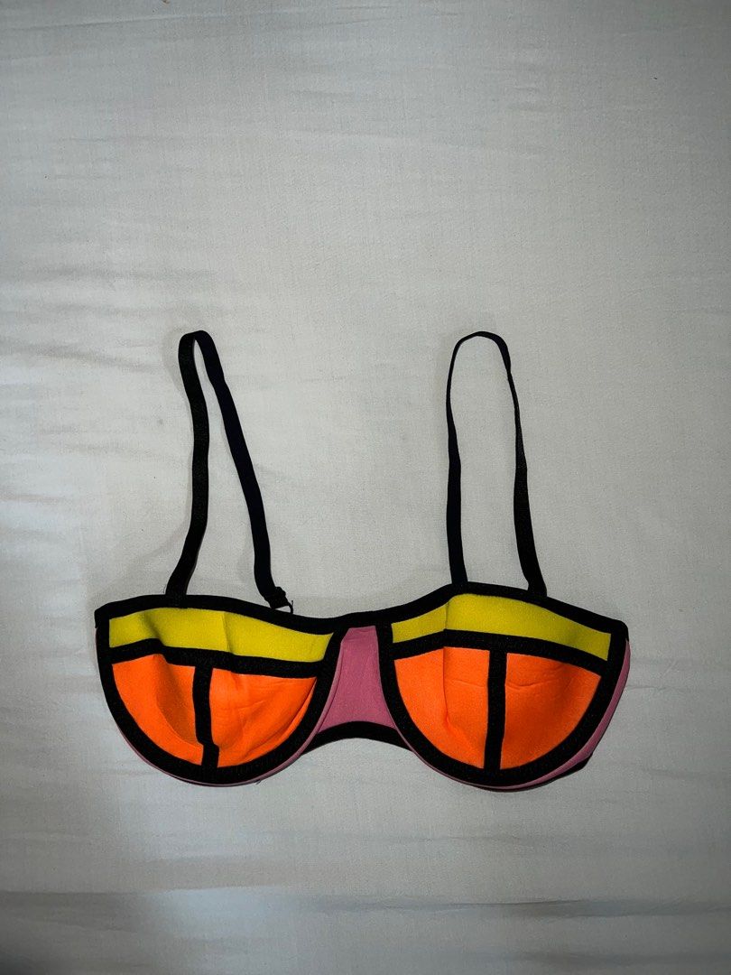 Neon Triangl Bikini Top, Women's Fashion, Swimwear, Bikinis & Swimsuits ...