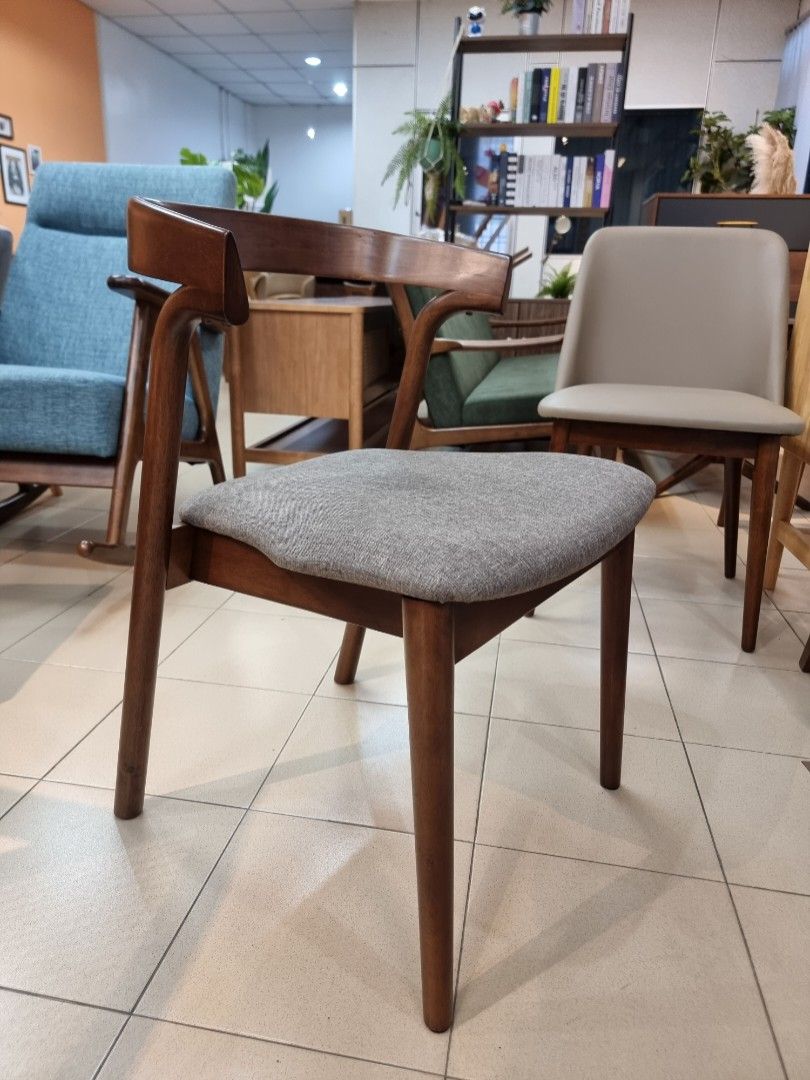 [NEW 4 units/set] Dining Chair, Kerusi Makan Kayu Getah - Solid ...