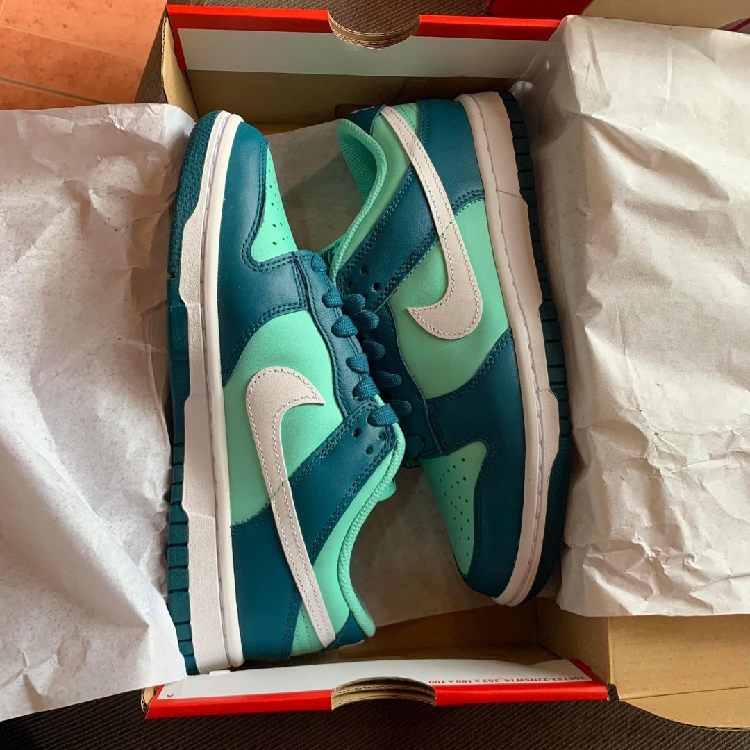 NIKE DUNK LOW Geode teal, Men's Fashion, Footwear, Sneakers on Carousell