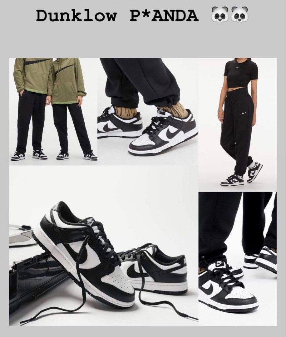 Nike Dunks Panda Original, Luxury, Sneakers & Footwear on Carousell