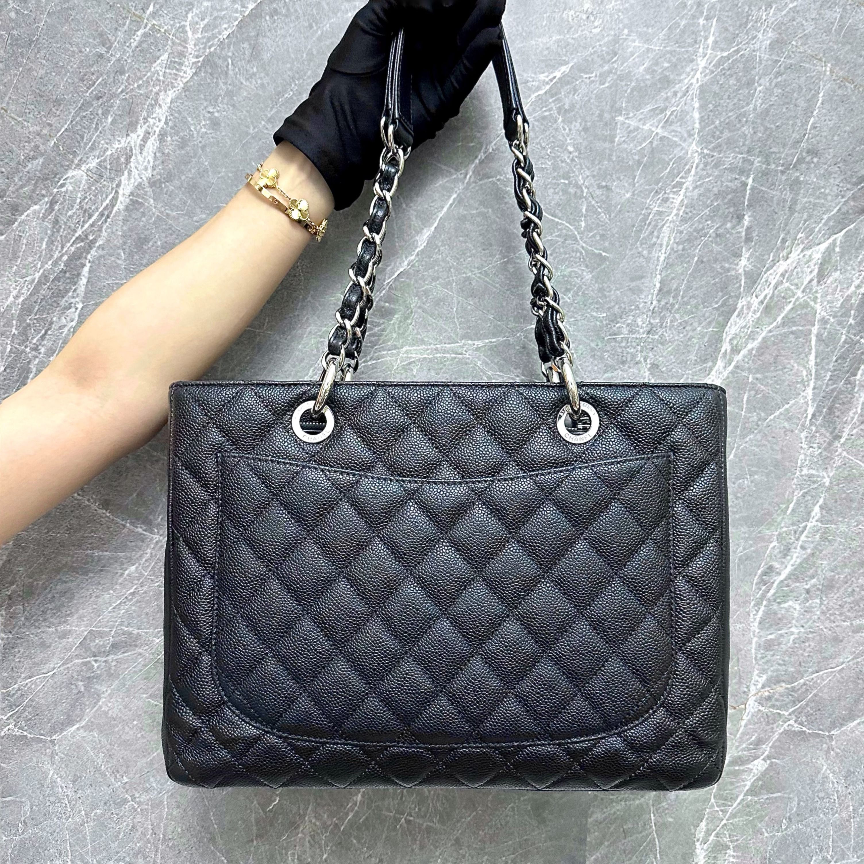 *No 20* Chanel GST Grand Shopping Tote Caviar Black SHW No 20, Luxury ...