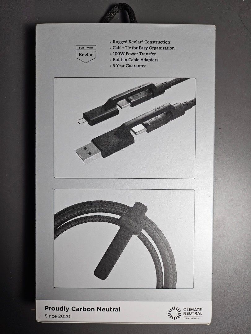 Nomad Universal Kevlar Charging Cable USB-C, 1.5m, Mobile Phones ...