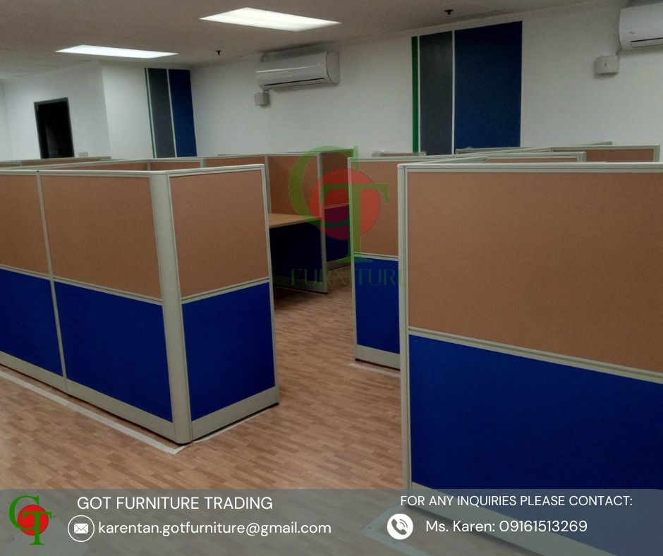 OFFICE PARTITIONS IN FULL FABRIC, Furniture & Home Living, Office ...