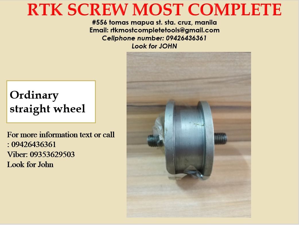 Ordinary straight wheel, Commercial & Industrial, Construction Tools ...