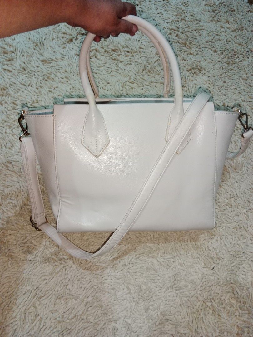 Original MISCH MASCH Cream White 2 Way Bag, Women's Fashion, Bags ...