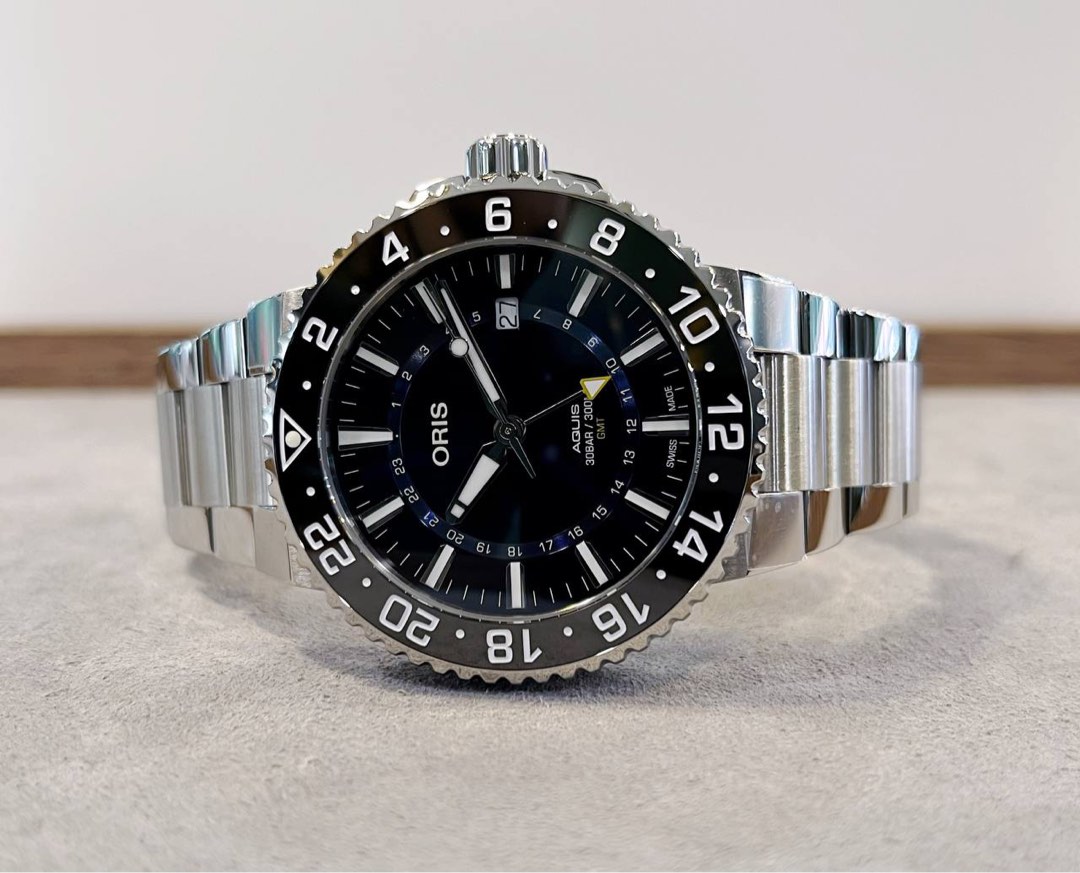 Oris Aquis GMT Date Automatic Watch, Men's Fashion, Watches ...