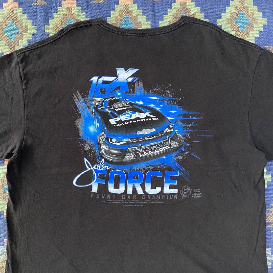 Oversize John Force Funny Car Champion NHRA Drag Race, Women's Fashion ...