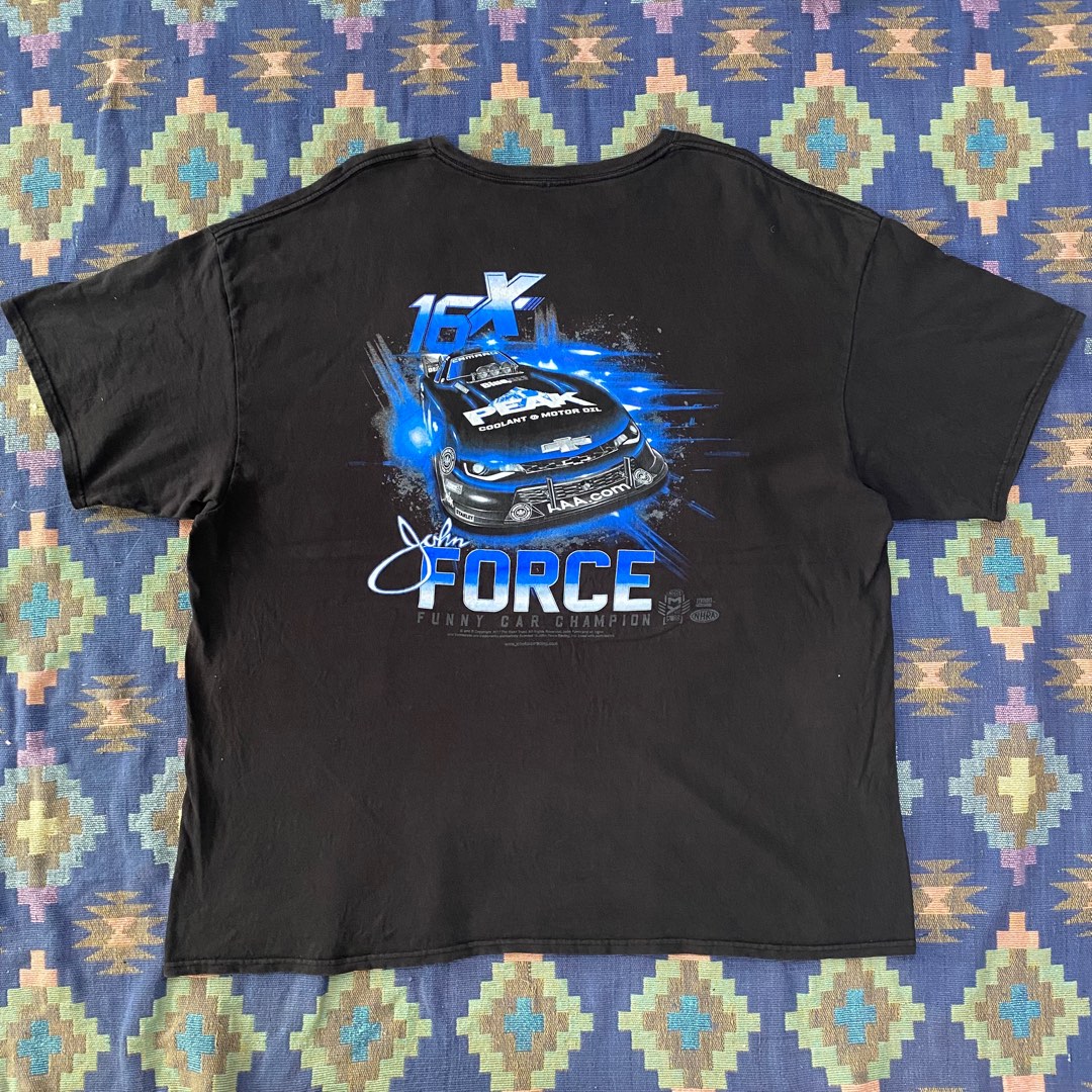 Oversize John Force Funny Car Champion NHRA Drag Race, Women's Fashion ...