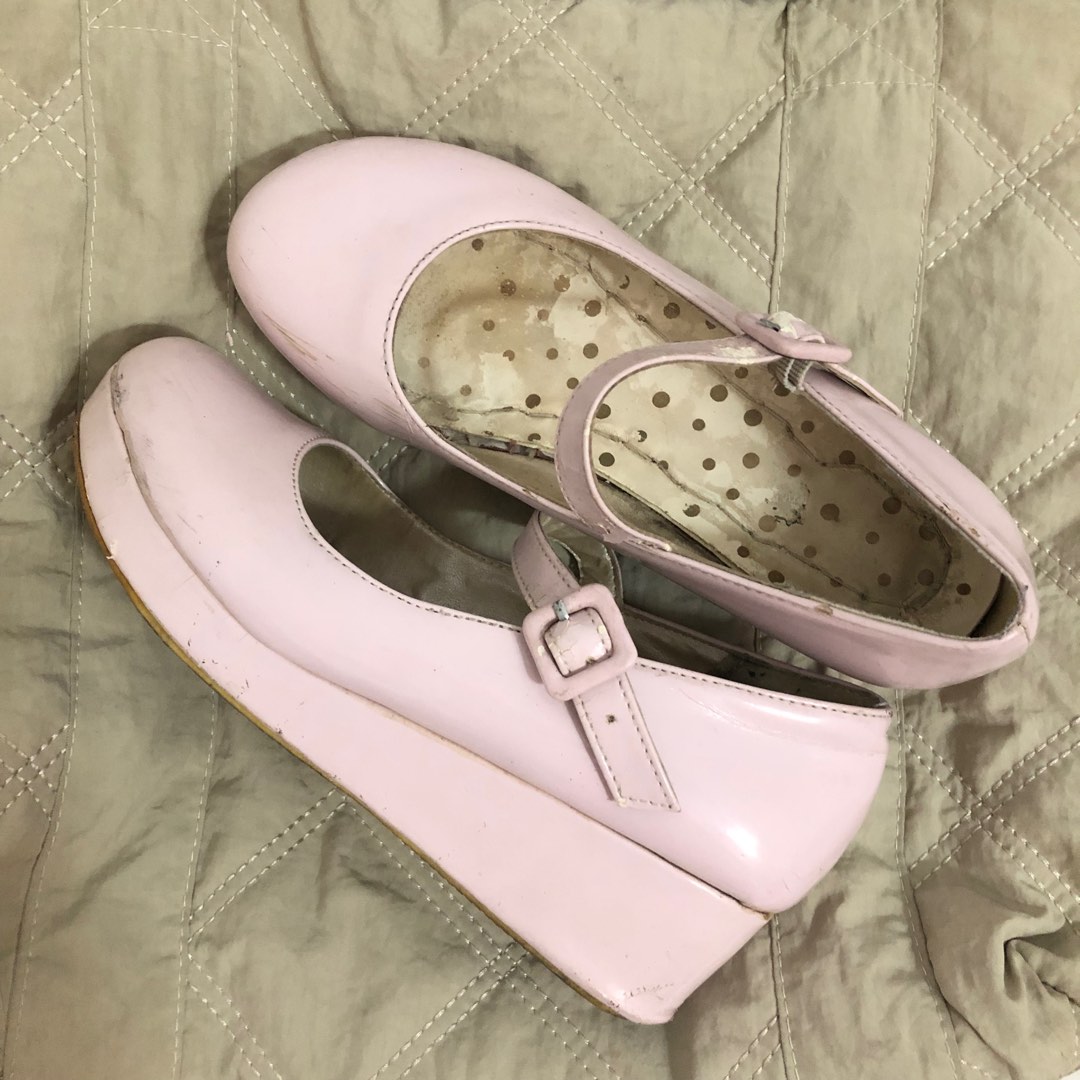 pastel pink coquette dollette mary jane heels, Women's Fashion ...