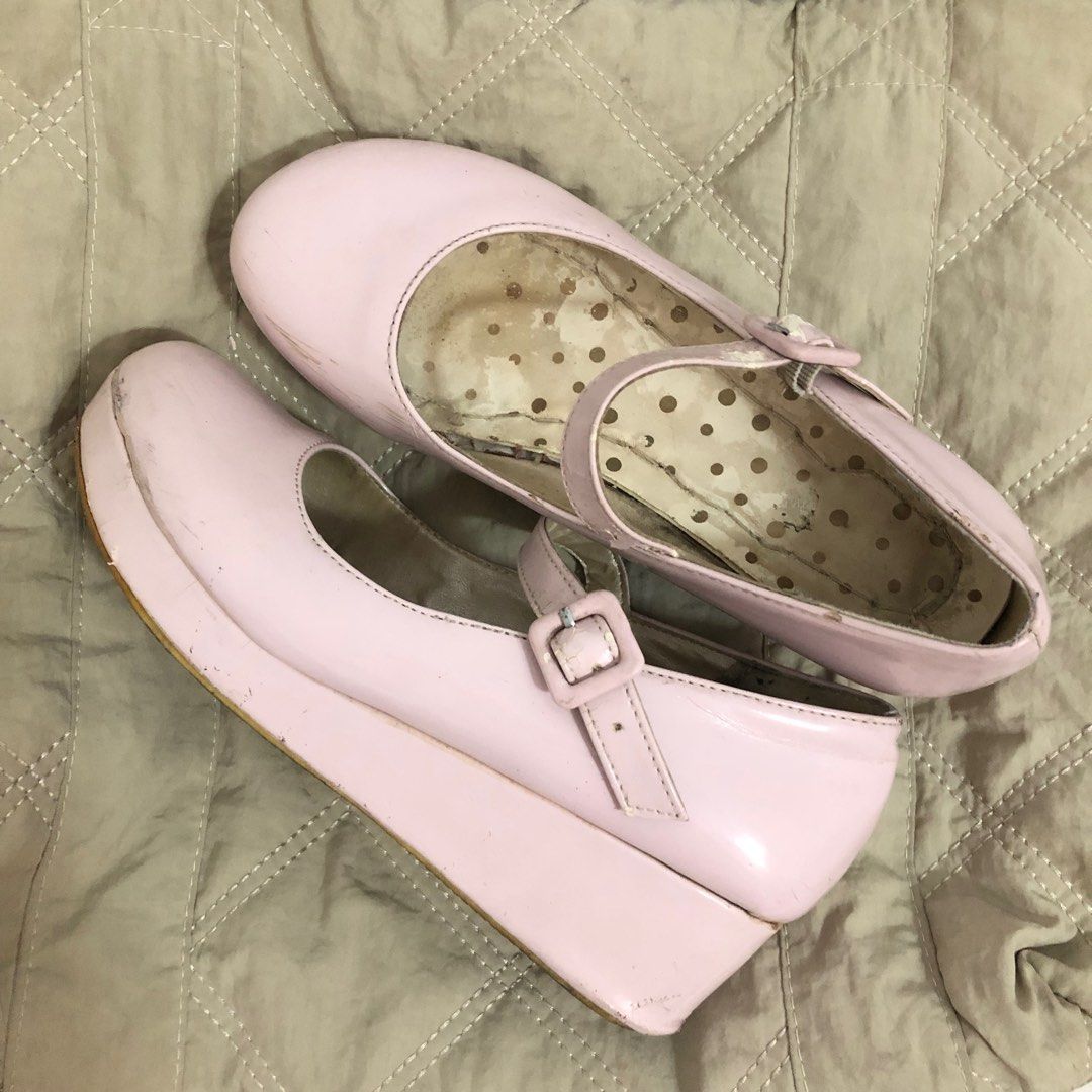 pastel pink coquette dollette mary jane heels, Women's Fashion ...
