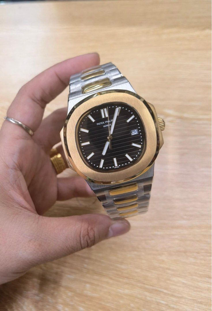 Patek Philippe Nautilus Gold, Men's Fashion, Watches & Accessories ...