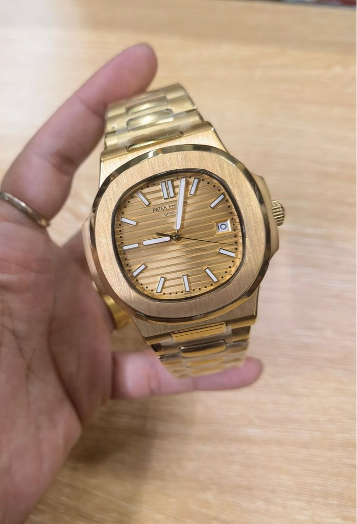 Patek Philippe Nautilus Gold, Men's Fashion, Watches & Accessories ...