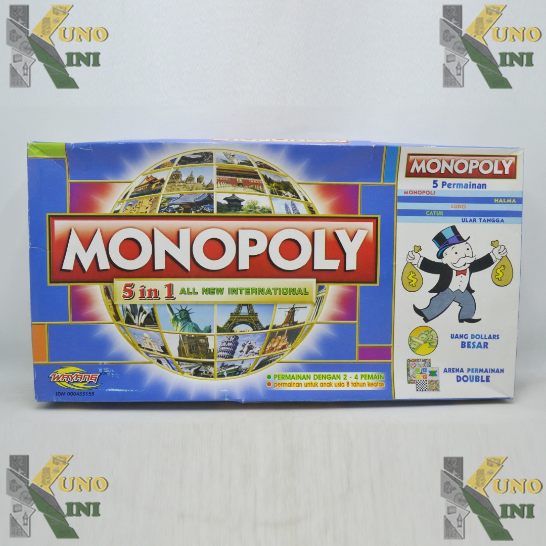 PERMAINAN MONOPOLY 5 IN 1 ALL NEW INTERNATIONAL, Antik, Pajangan di ...