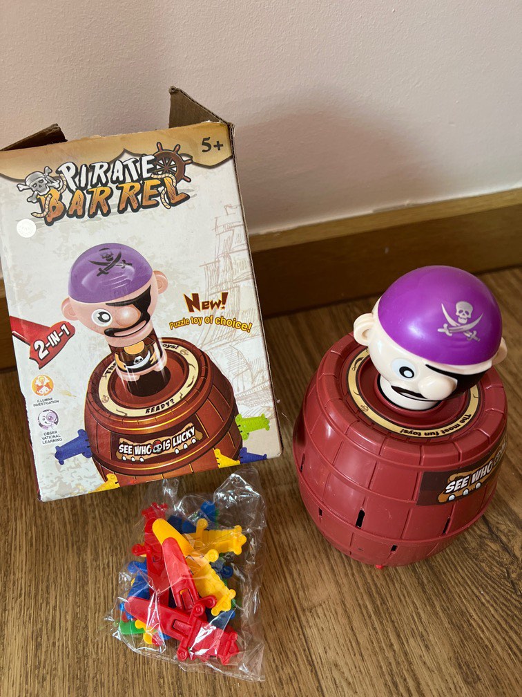 pirate barrel toy, Hobbies & Toys, Toys & Games on Carousell