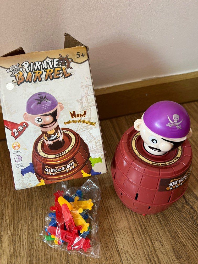 pirate barrel toy, Hobbies & Toys, Toys & Games on Carousell