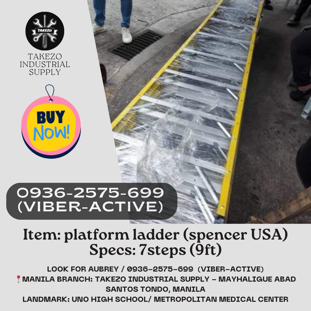 PLATFORM LADDER ( SPENCER USA, 7 STEPS 9FT ), Commercial & Industrial ...