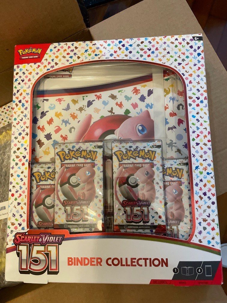 Pokemon 151 PTCG Binder Collection Scarlet & Violet, 興趣及遊戲, 玩具 & 遊戲類 - Carousell
