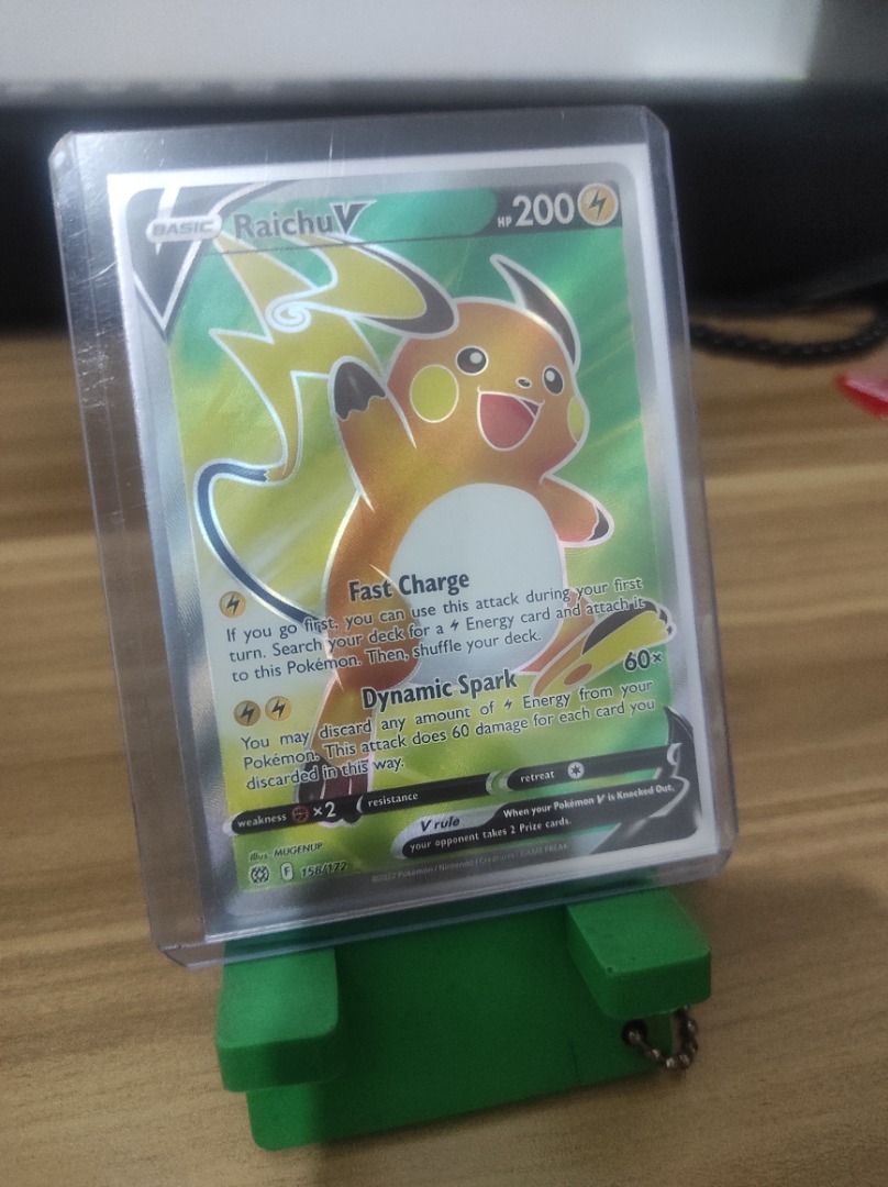 Pokemon Card (TCG) - RAICHU V - 158/172 - Full Art Ultra Rare, Hobbies ...