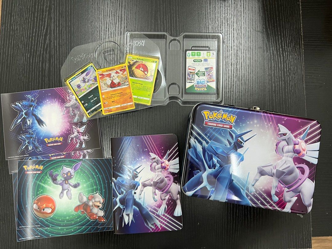 Pokemon TCG Collector Chest Metal Tin Box without the booster Palkia ...