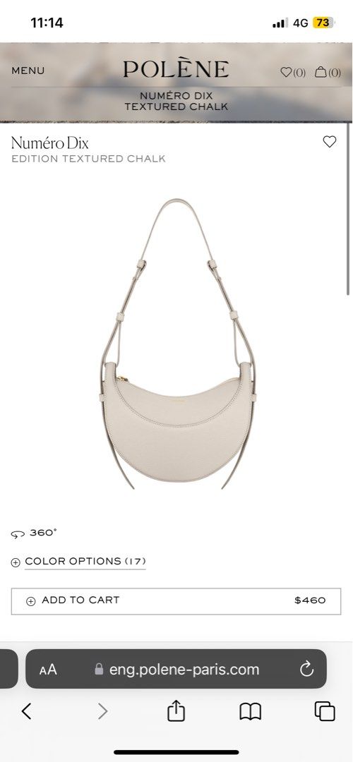 Polene Numero Dix (in Chalk color), Luxury, Bags & Wallets on Carousell