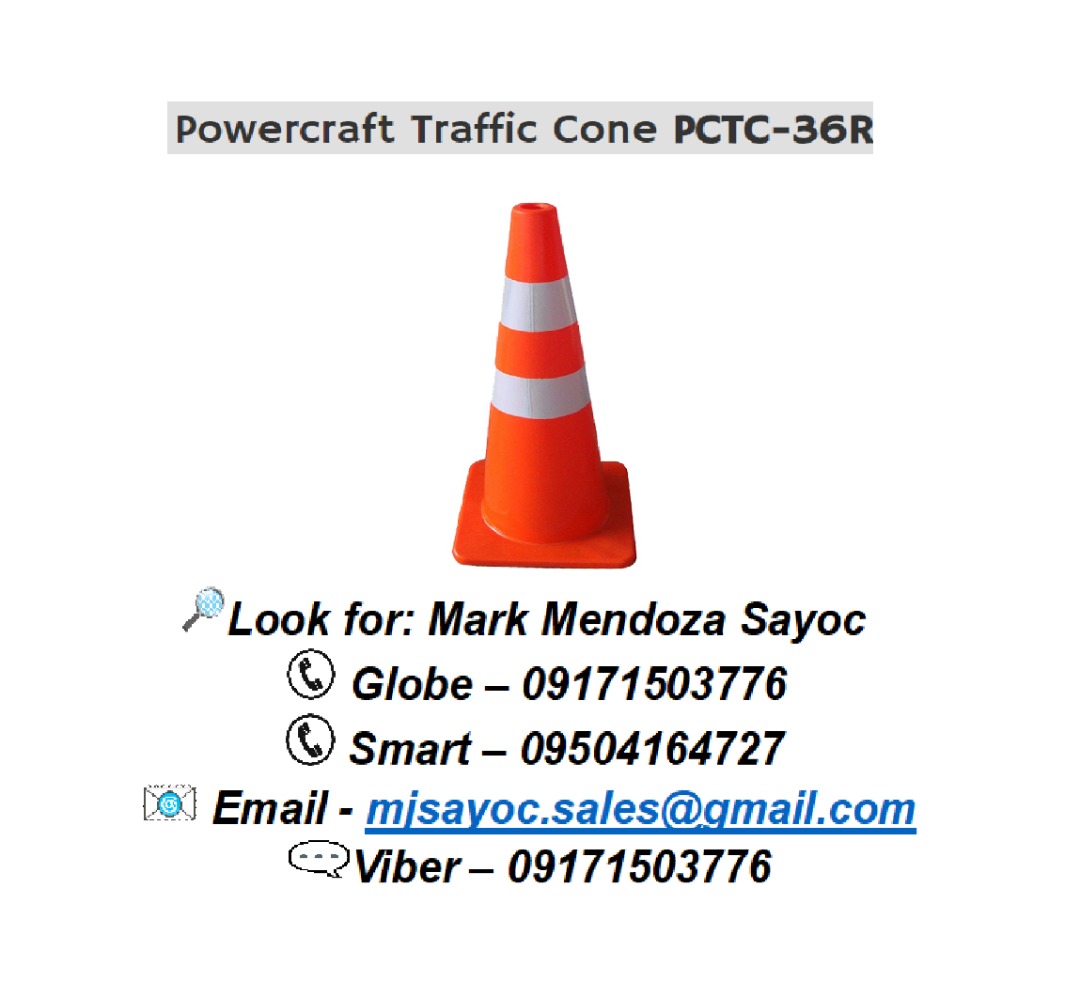 Powercraft Traffic Cone PCTC-36R, Commercial & Industrial, Construction ...