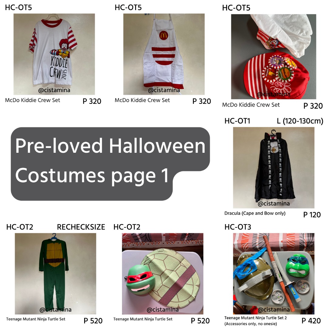 Pre-loved Halloween Costumes for kids, Babies & Kids, Babies & Kids ...