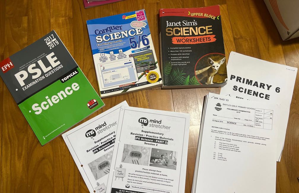 PSLE P5 P6 Science Bundle ( Top school exam papers, assessment books ...
