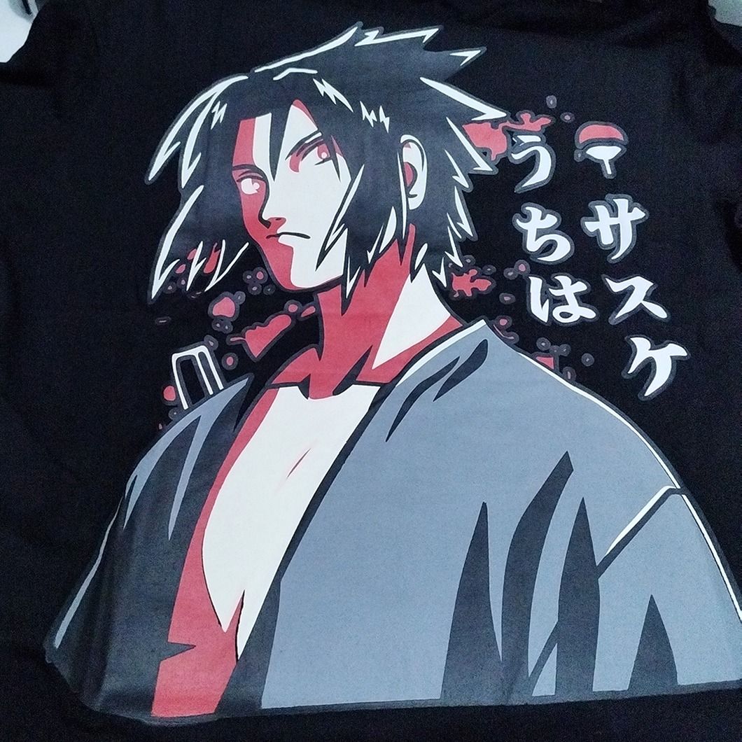 Pull&Bear - Naruto Shippuden(Sasuke Uchiha) - Anime T-shirt, Men's ...