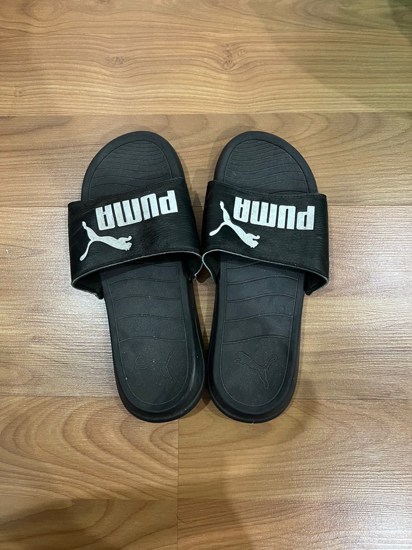 Puma Slides, Men's Fashion, Footwear, Flipflops and Slides on Carousell