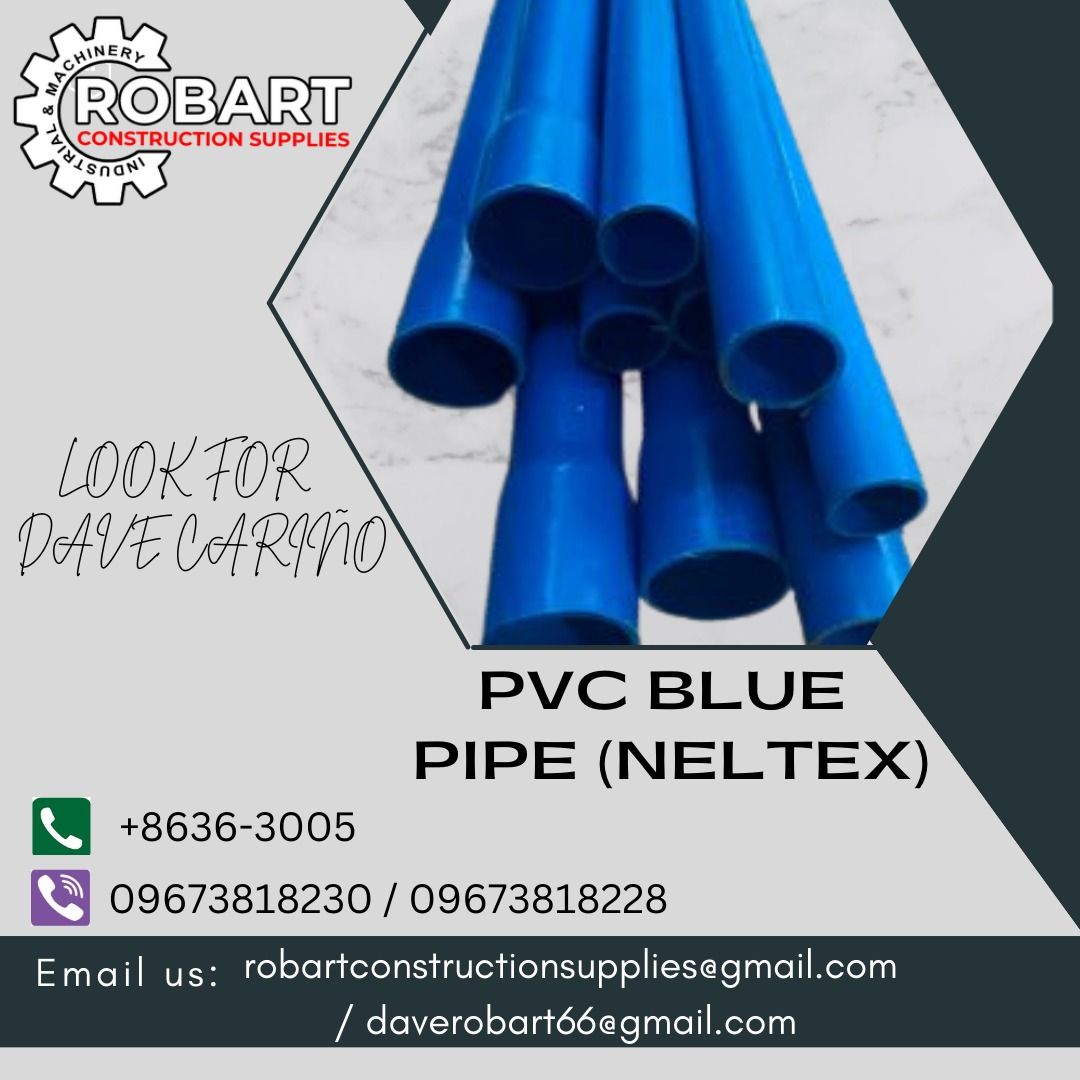 PVC BLUE PIPE, Commercial & Industrial, Construction Tools & Equipment ...
