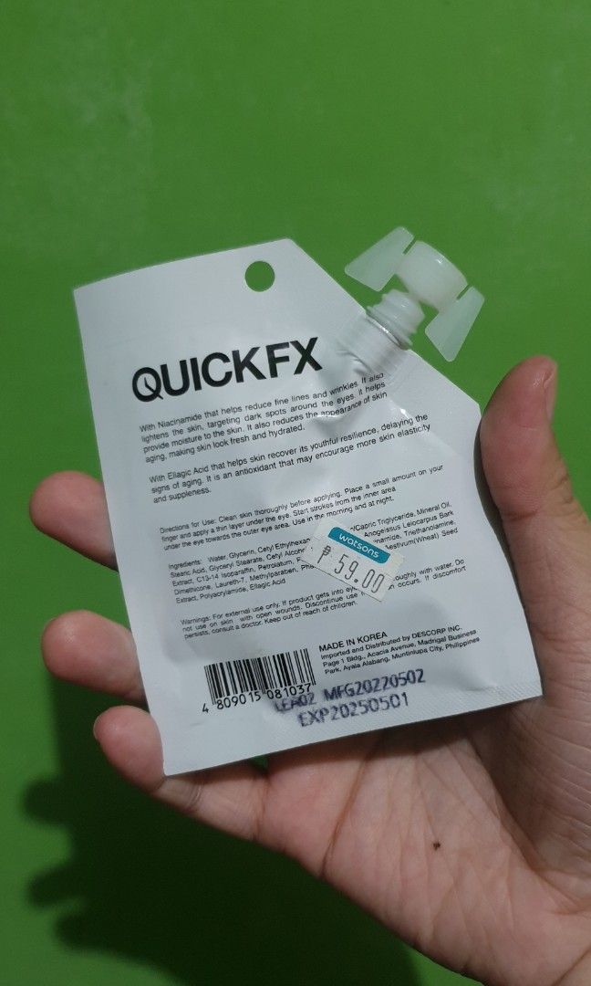 QUICK FX Eyelift Cream, Beauty & Personal Care, Face, Makeup on Carousell