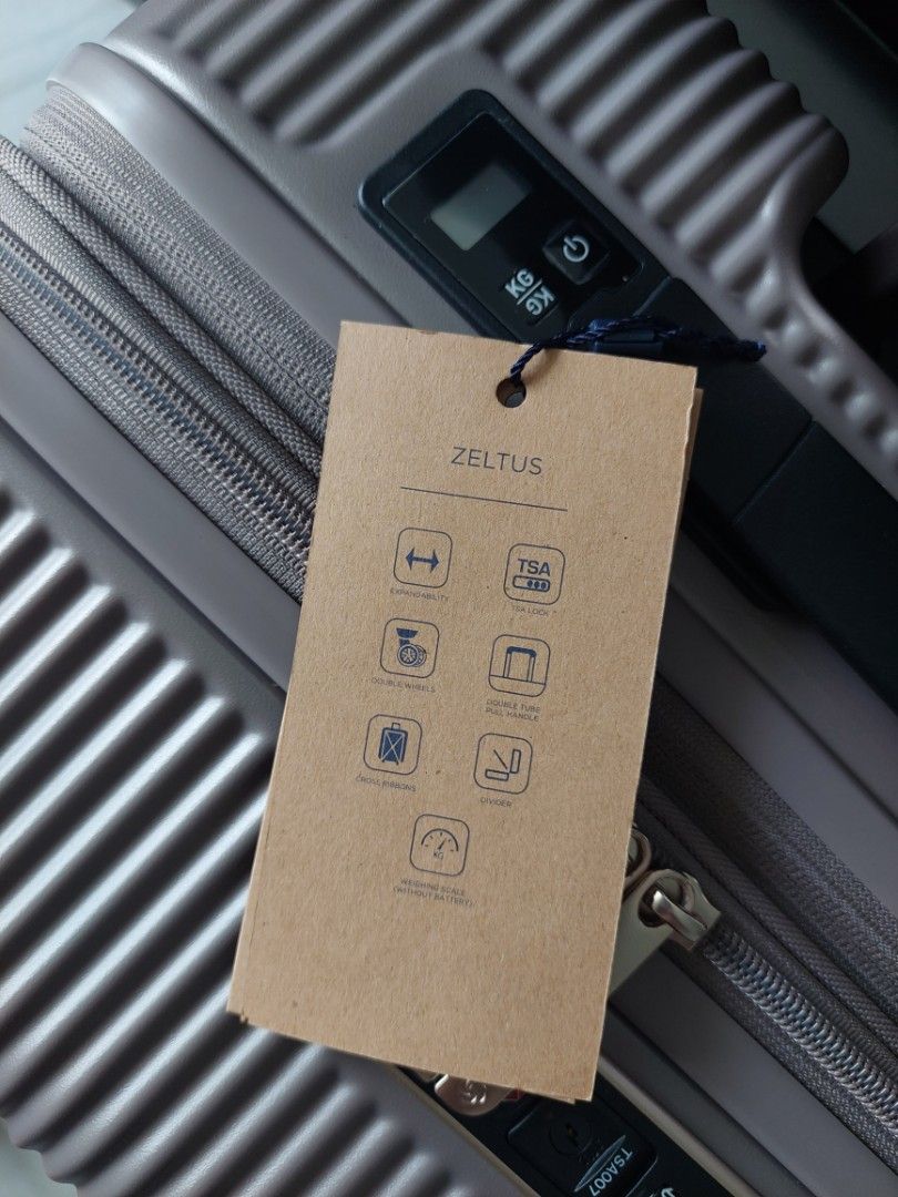 Samsonite Zeltus 69/25 luggage with built-in weighing scale (latte ...