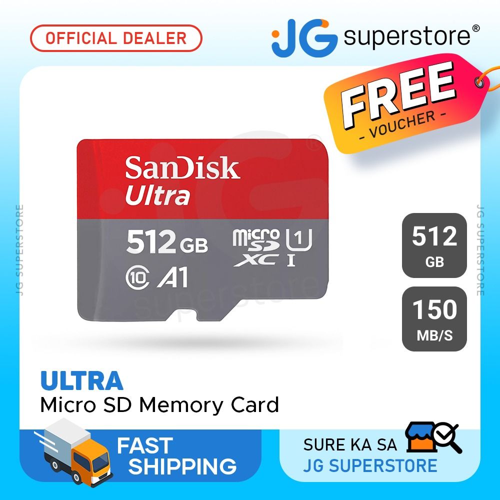SanDisk Ultra 400GB 512GB 1TB Micro SD Card UHS-I SDXC Class 10 with 150mb/s Transfer Speed ...