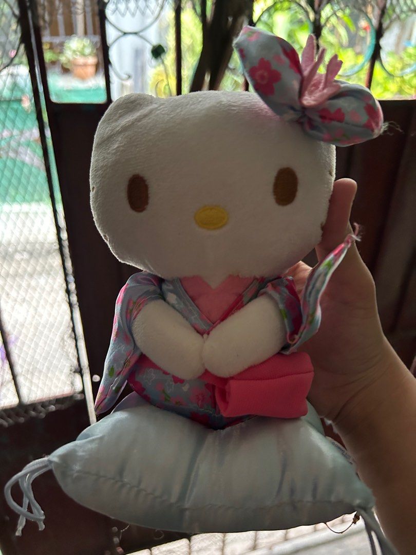 Sanrio Hello Kitty Sakura Kimono Series Light Blue Plush, Hobbies ...