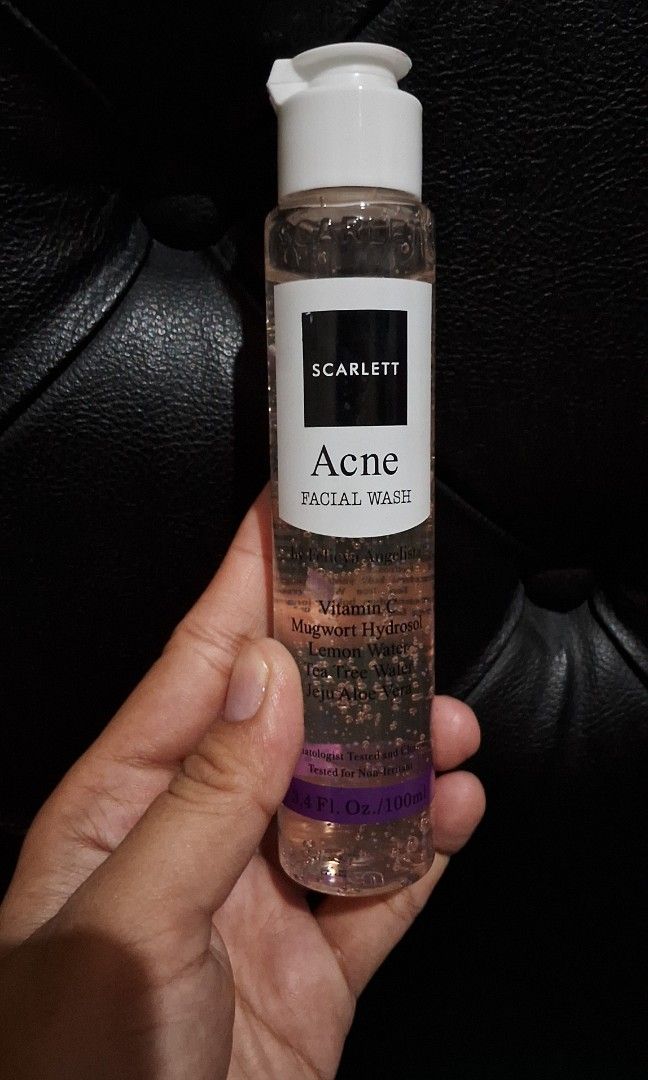 Scarlett Acne Facial Wash, Kesehatan & Kecantikan, Kulit, Sabun & Tubuh ...