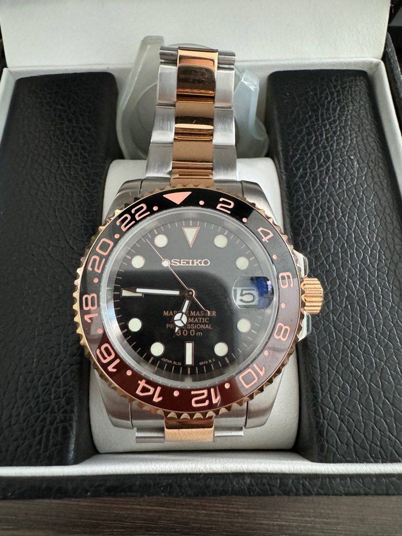 Seiko Mod Root Beer, Luxury, Watches on Carousell