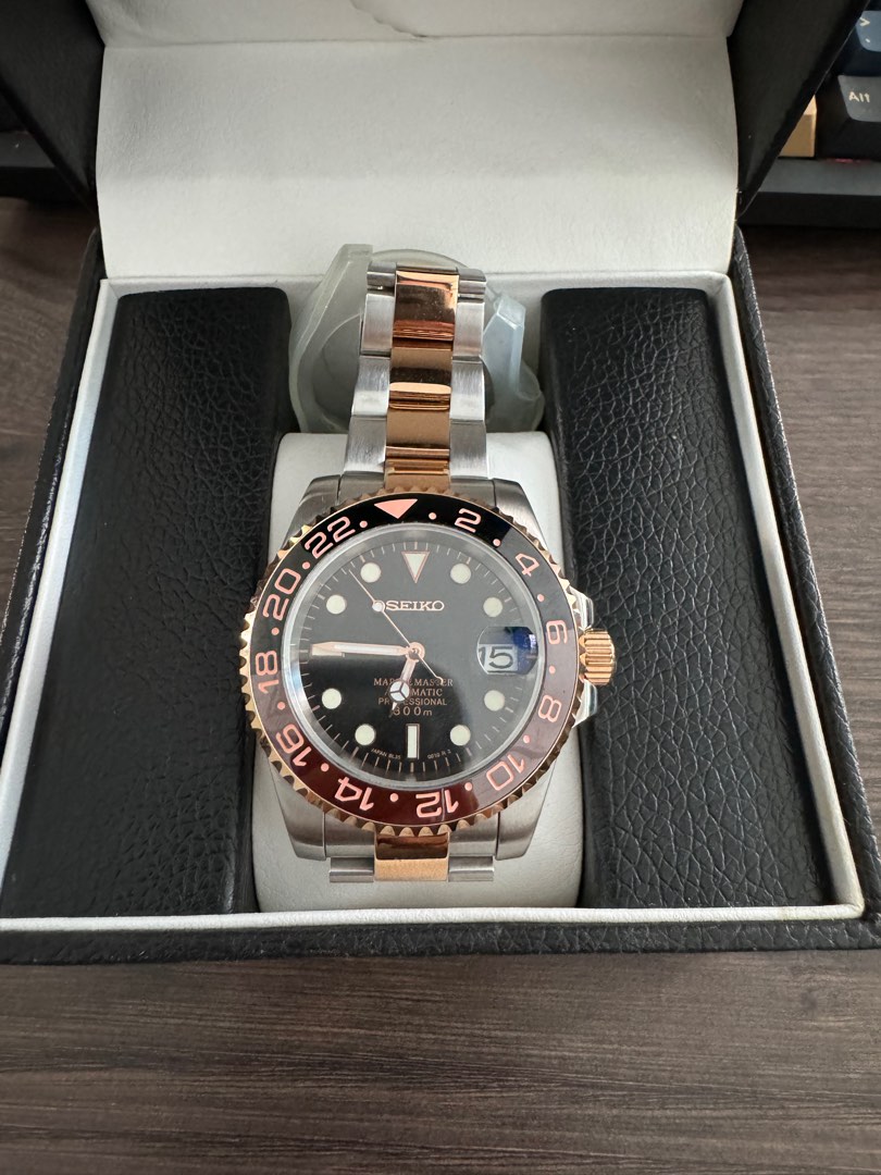 Seiko Mod Root Beer, Luxury, Watches on Carousell