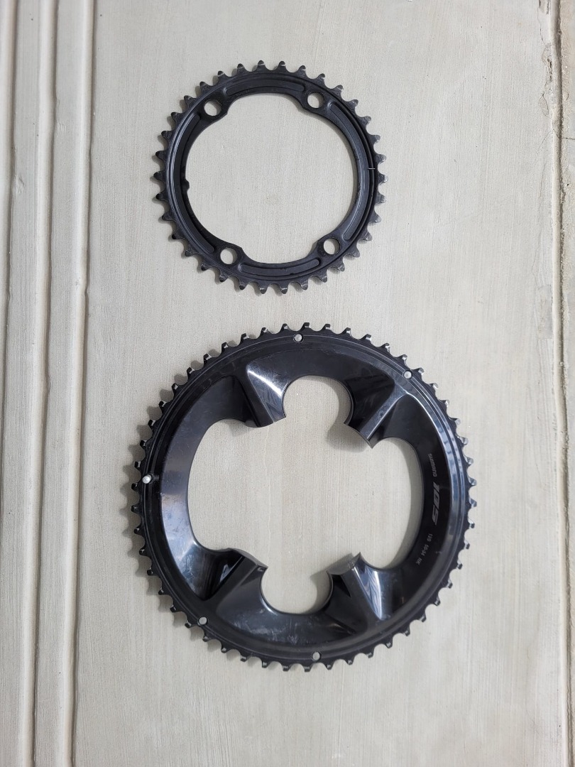 Shimano 105 R7100 50-34 Compact chain rings (12 Speed), Sports ...