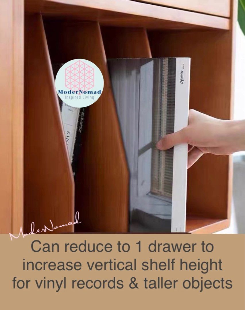 Sideboard Music Console Book & Magazine Cabinet TV Console Bookcase ...